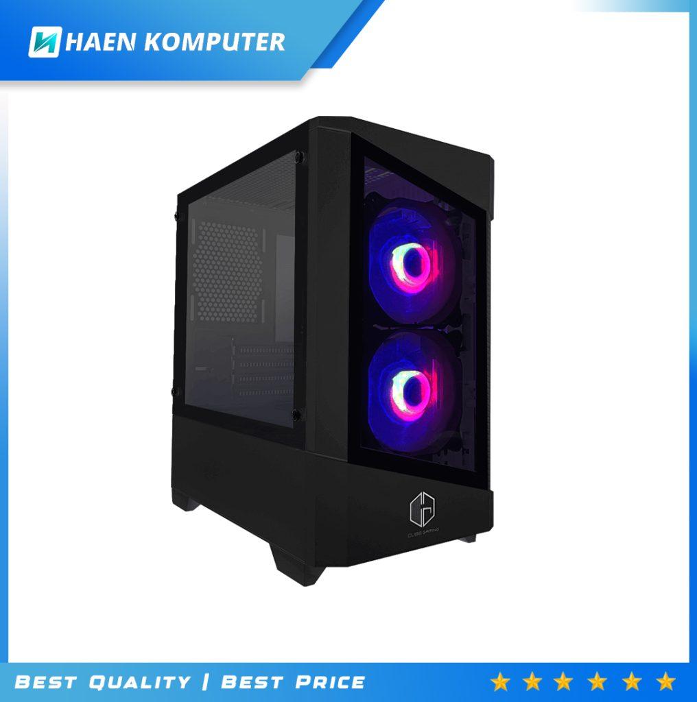 Case CubeGaming Leoric Gaming Case M-ATX, ITX - Haen Komputer Store