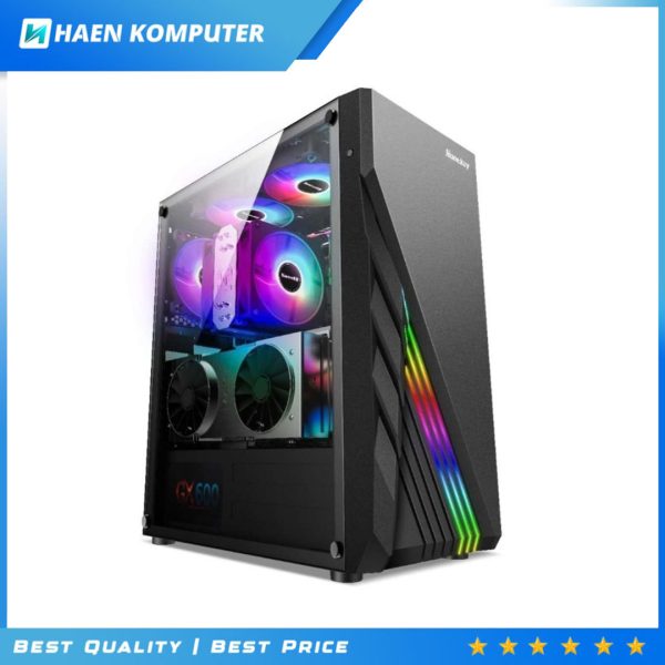 Paradox Gaming Paine ATX Computer Case – Black – Haen Komputer Store